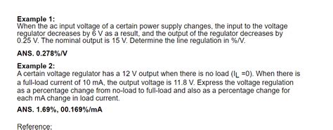 Solved Example 1 When The Ac Input Voltage Of A Certain