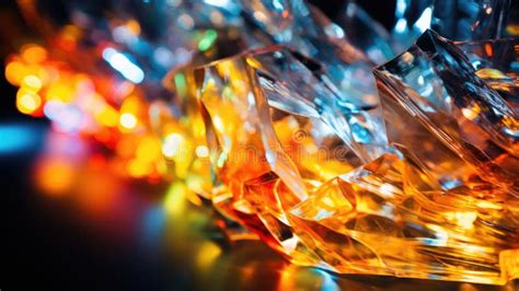 Abstract Background With Colourful Glass Surface Stock Illustration