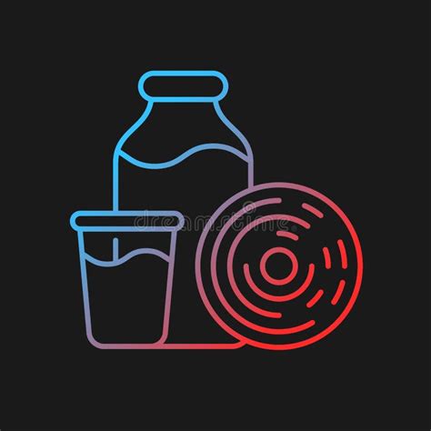 Spiral Plating For Bacterial Count Gradient Vector Icon For Dark Theme