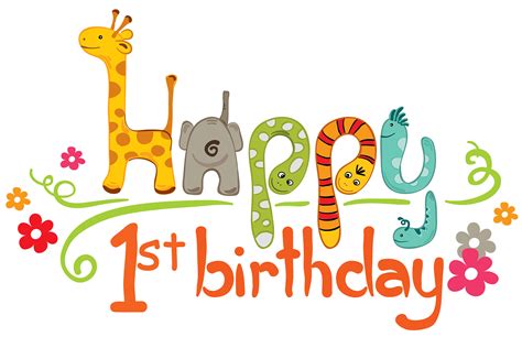 Happy 1st Birthday Banner Free Image Download