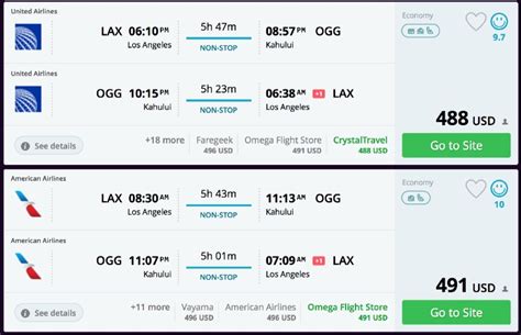 Los Angeles To Hawaii Honolulu Or Kahului From 488 R T Nonstop
