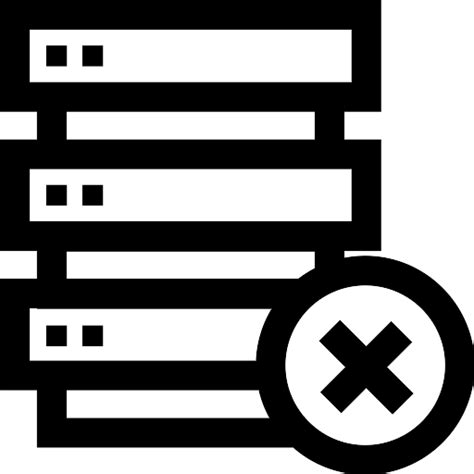 Database Delete Vector Svg Icon Svg Repo
