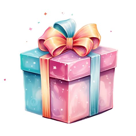 Cute Birthday T Present Box Illustration Ornament T Present