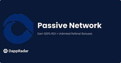 Passive Network Project Overview Analytics And Data Dappradar