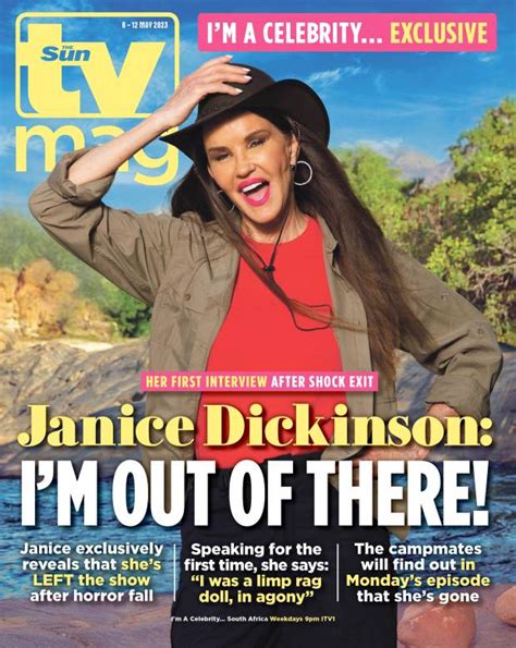 Janice Dickinson Quits Im A Celebrity After Horror Accident That Left