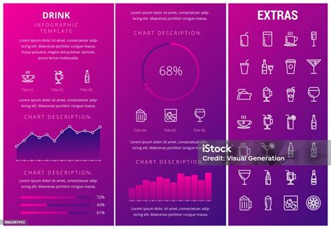 飲用資訊範本元素和圖示向量圖形及更多伏特加圖片 伏特加 信息圖形 冰 Istock