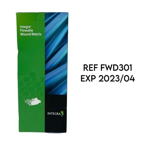 New Integra Lifesciences Ref Fwd301 Integra Flowable Wound Matrix Exp New Integra Lifesciences Ref Fwd301 Integra Flowable Wound Matrix Exp