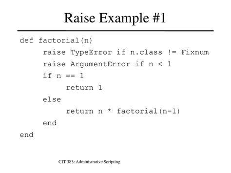 CIT 383 Administrative Scripting Ppt Download
