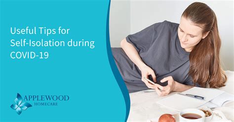 Useful Tips For Self Isolation During Covid 19 Applewood Homecare