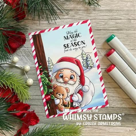 Santa At The Door Clear Stamps Morva Crafts