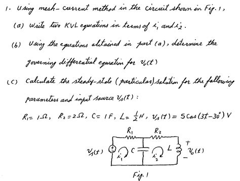 Solved Using Mesh Current Method In The Circuit Shown In Chegg