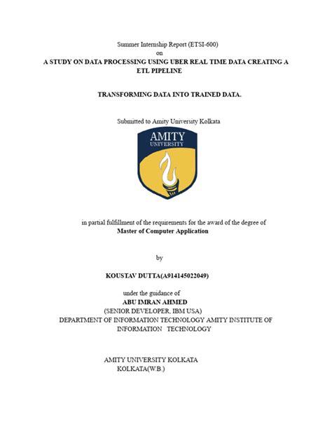 Summer Internship Report Etsi 600 Koustav Dutta 49 Pdf Cloud
