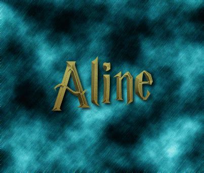 Aline Лого Бесплатный инструмент для дизайна имени от Flaming Text
