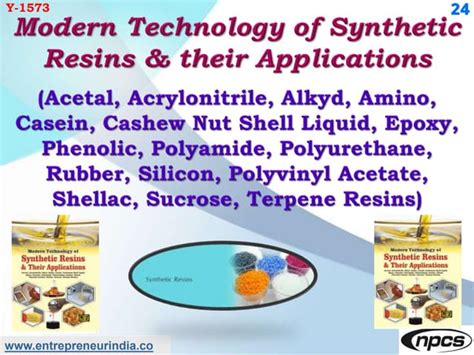 Modern Technology Of Synthetic Resins Pptx Chemistry Science