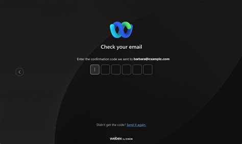 Webex App Sign In For The First Time