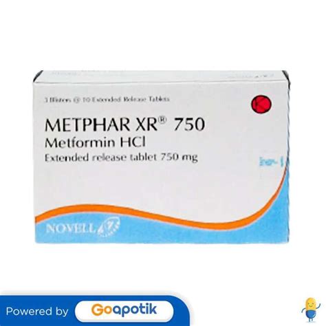 Jual Metphar Xr 750 Mg Box 30 Tablet Di Seller Apotek Hanira Official