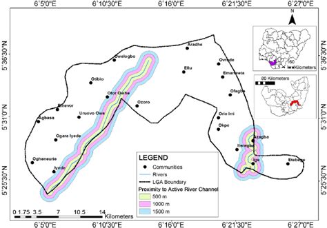 Drainage Vulnerability Map Through Buffering Analysis In Isoko North Lga Download Scientific