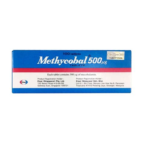 Methycobal 500mg Tablet 30s Isra Pharmacy