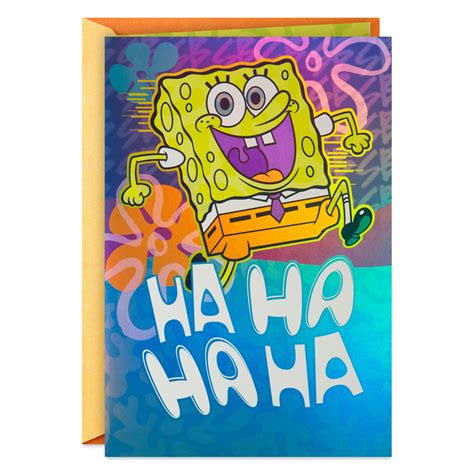 Nickelodeon Spongebob Squarepants Wishing You Laughs Birthday Card