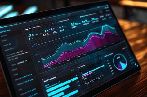 An Advanced Dashboard Showcases Colorful Graphs And Data Visualizations For Customer
