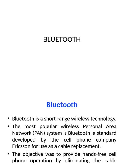 Overview Of Bluetooth Technology Pdf