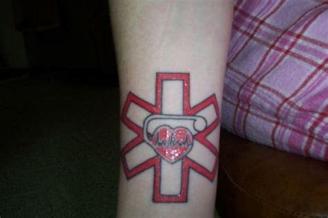 Medical Alert Tattoo Heart