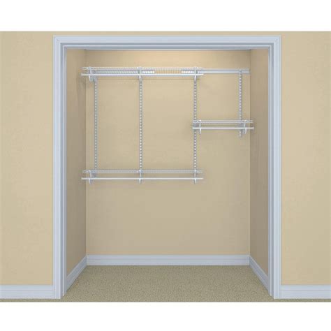 Closetmaid Shelftrack 72 In W White Reach In Wall Mount 3 Shelf Wire