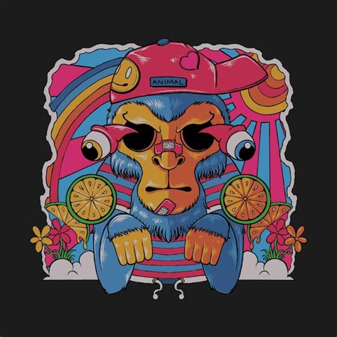 Premium Vector Bad Monkey