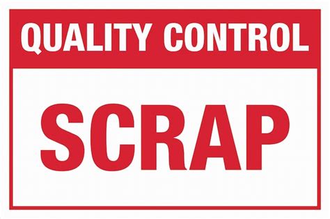 Premium Vector Red Quality Control Label Sign Mark Scrap