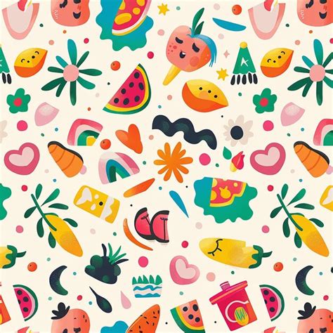 Create Clean And Sleek Pattern To Illustrate Fun Activities Premium Ai Generated Image