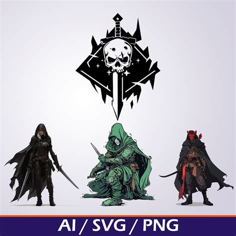 Dandd Rogue Class Icon Svg Dungeons And Dragons Clipart Digital