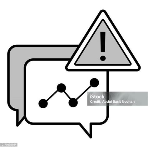 Risk Communication Icon A Chat Bubble With An Alert Triangle