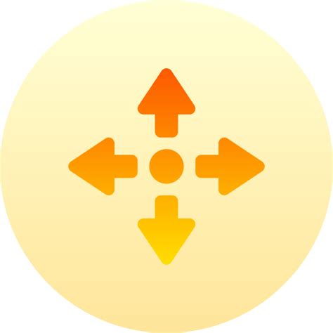 Direction Basic Gradient Circular Icon