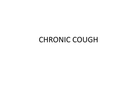 Chronic Coughpptx