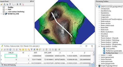 Intersect Line With Raster Qgis Geographic Information Systems Stack