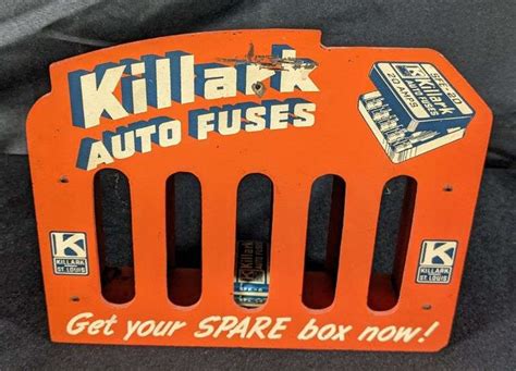 Killark Auto Fuses Display Rack Millers Auction Co