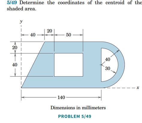549 ﻿determine The Coordinates Of The Centroid Of