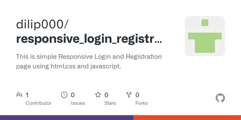 Github Dilip000responsiveloginregistrationform This Is Simple