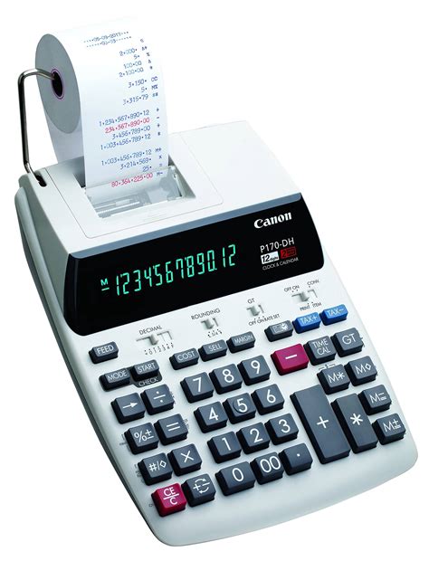 Canon P170 Dh 2 Color Desktop Printing Calculator Precise And
