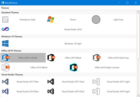 Github Devexpress Exampleswpf Mvvm Behaviors Gallery Based Theme