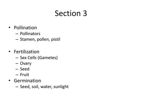 Introduction To The Plant Reproduction Ppt