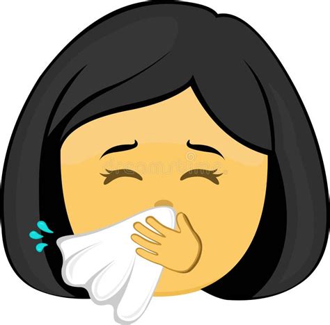 Sneeze Face Cartoon
