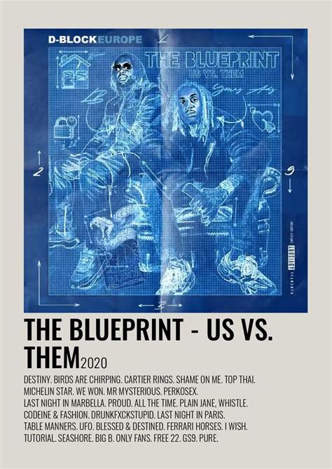 The Blueprint Us Vs Them D Block Europe Music Poster Design Music