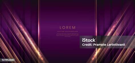 대각선 조명 효과와 텍스트를위한 복사 공간으로 반짝이는 우아한 수직 보라색 고급 배경 템플릿 프리미엄 어워드 디자인 0명에 대한 스톡 벡터 아트 및 기타 이미지 Istock