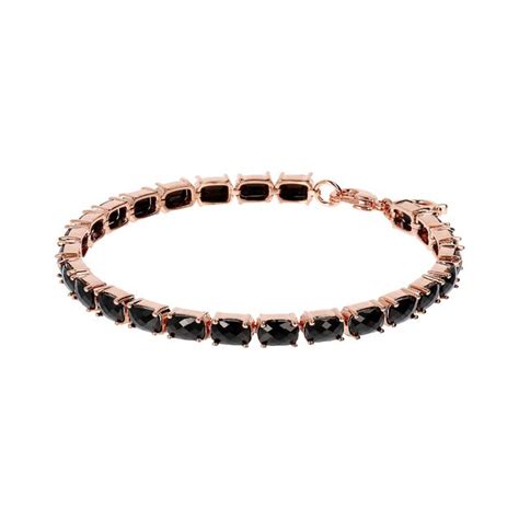 Bronzallure Variegata Black Spinel Cush Stone Bracelet The Jewellery Boutique