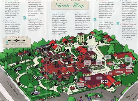 Winchester Mystery Map Explore The Winchester House