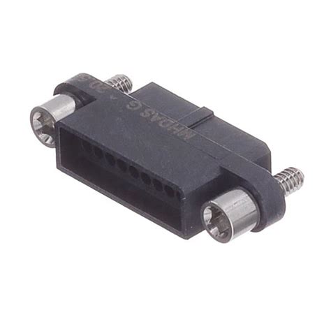 Micro Hdas 20 Male Crimp Contacts Awg 28 3020 Position Pin 1 27 Mm 2 Row Straight Mhdas2m020ge01