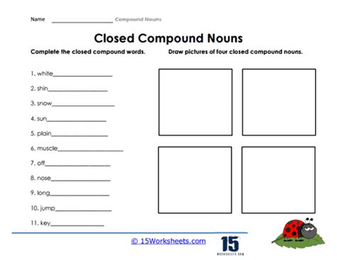 Compound Nouns Worksheets 15