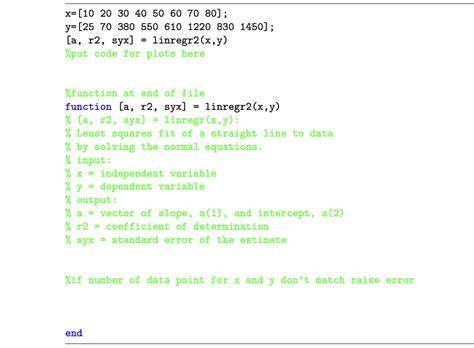 Solved From Linear Least Square Regression We Find