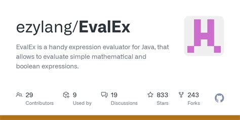 Discussions · Ezylang Evalex · Github